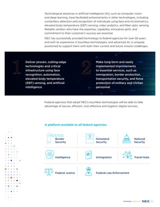 NEC Digital Platform - Touchless Technologies for Federal Agencies | PDF | Technology Industry ...
