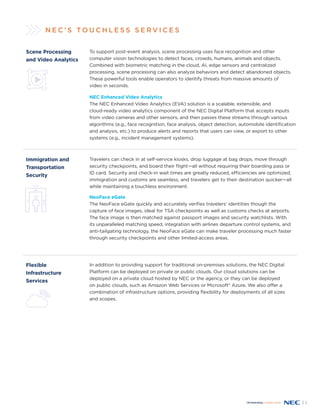 NEC Digital Platform - Touchless Technologies for Federal Agencies | PDF | Technology Industry ...