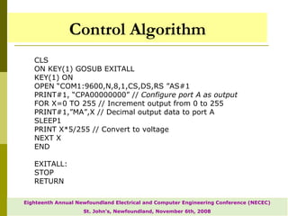 Newfoundland Electrical and Computer Engineering Conference | PPT ...