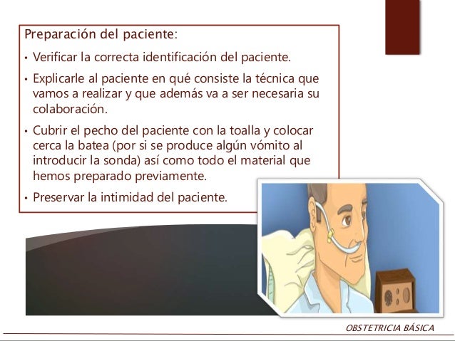 Necesidad de eliminacion intestinal. sonda nasogastrica y rectal