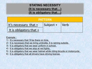 necessity : should, have to, has to, must | PDF