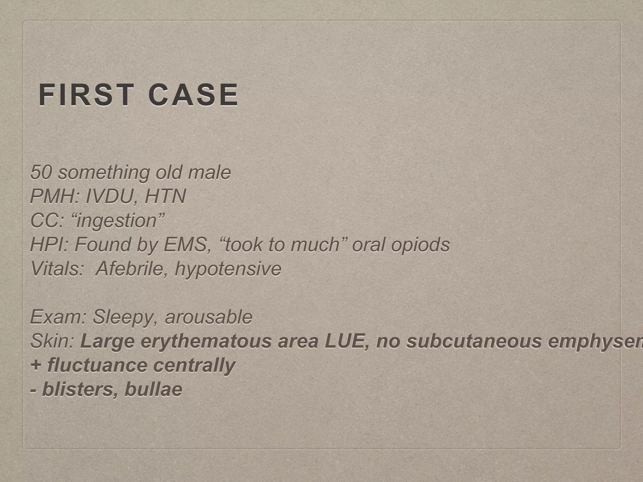 Finding Necrotizing Fasciitis in the ED | PPTX