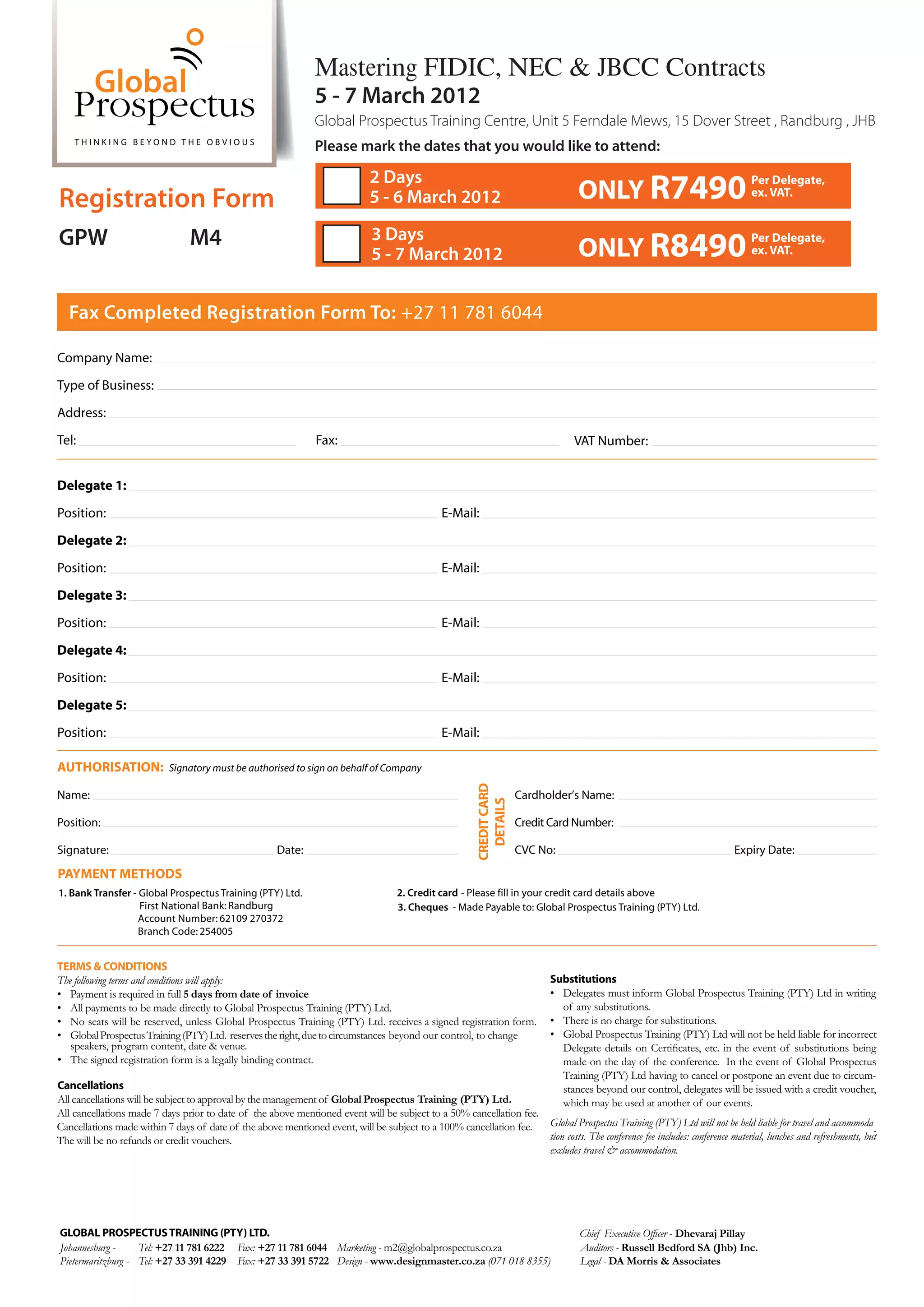 NEC FIDIC JBCC Contracts Workshop 2012 | PDF