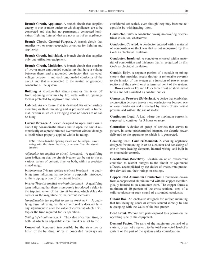 Nec handbook versión 2005 compacta | PDF