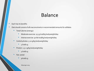 The Macronutrients' Role in Physical Performance | PPTX