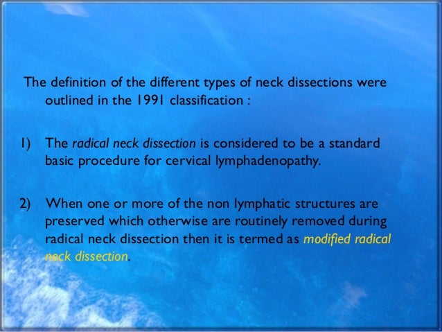 Neck dissection