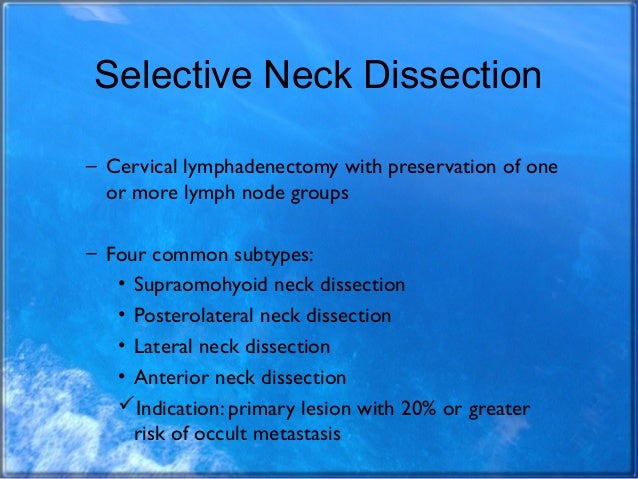 Neck dissection