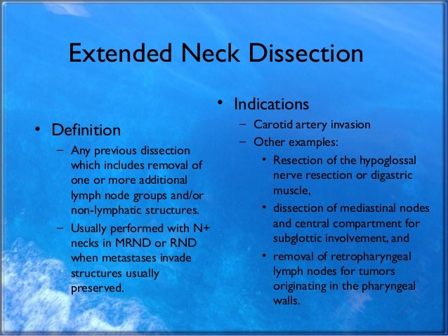 Neck dissection