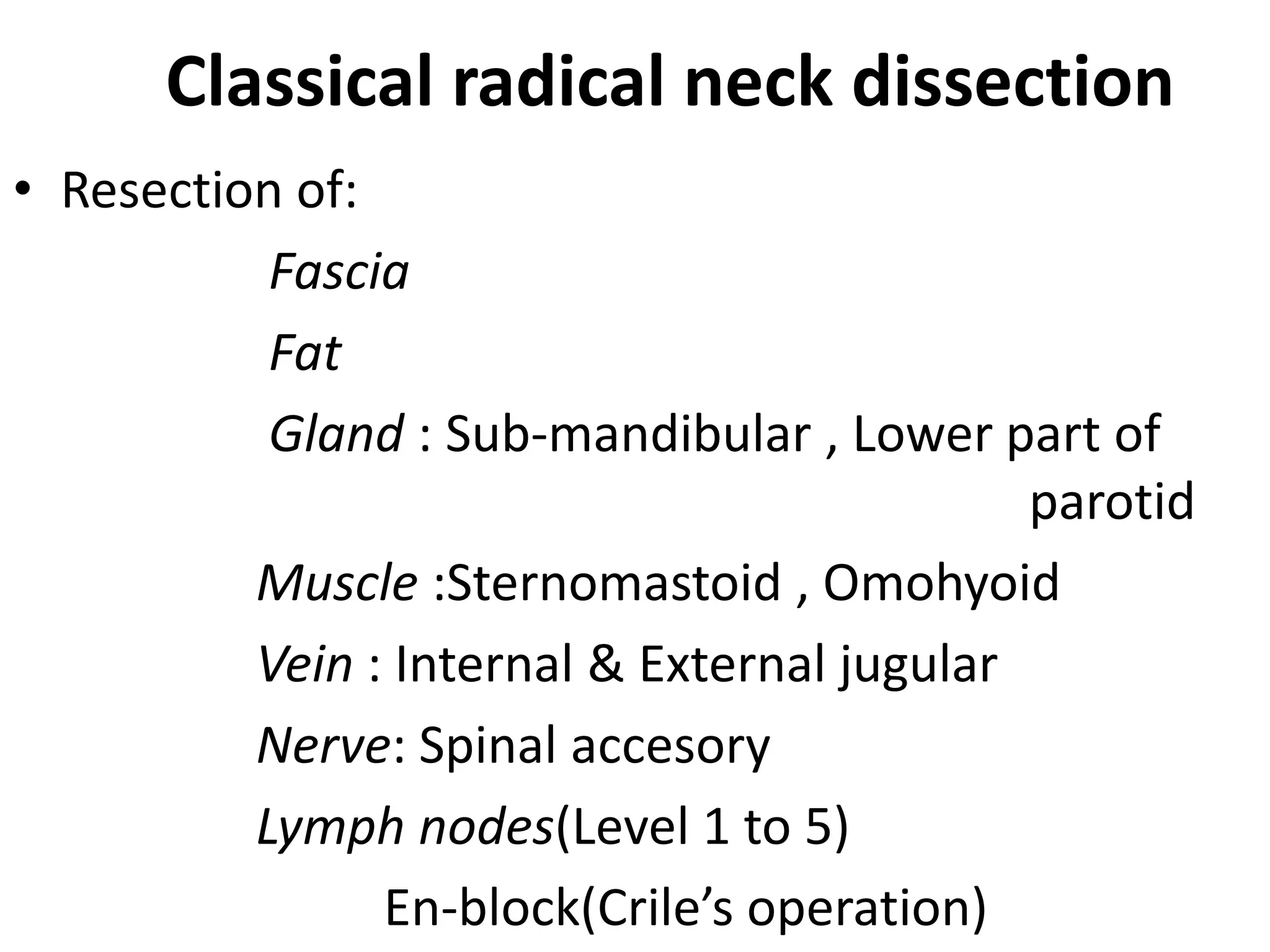 Neck dissection