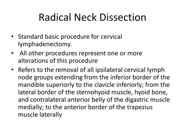 Neck dissection | PPTX