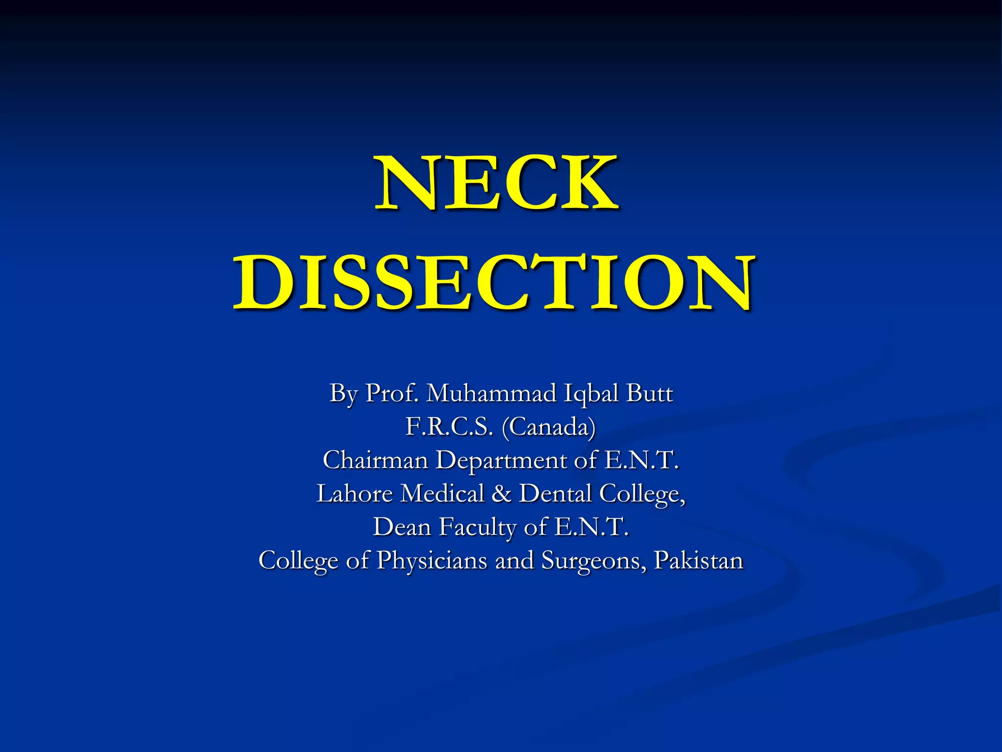 Neck dissection | PPT