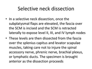 Neck dissection procedure | PPTX