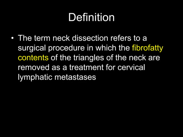 Neck Dissections | PPTX