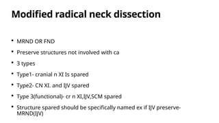 Neck dissection in Head and neck CA.pptx