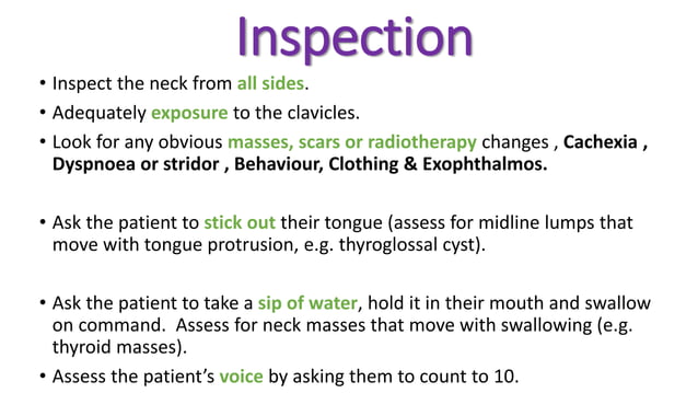 NECK Exam.pptx | Thyroid Disorders | Endocrine and Metabolic Diseases