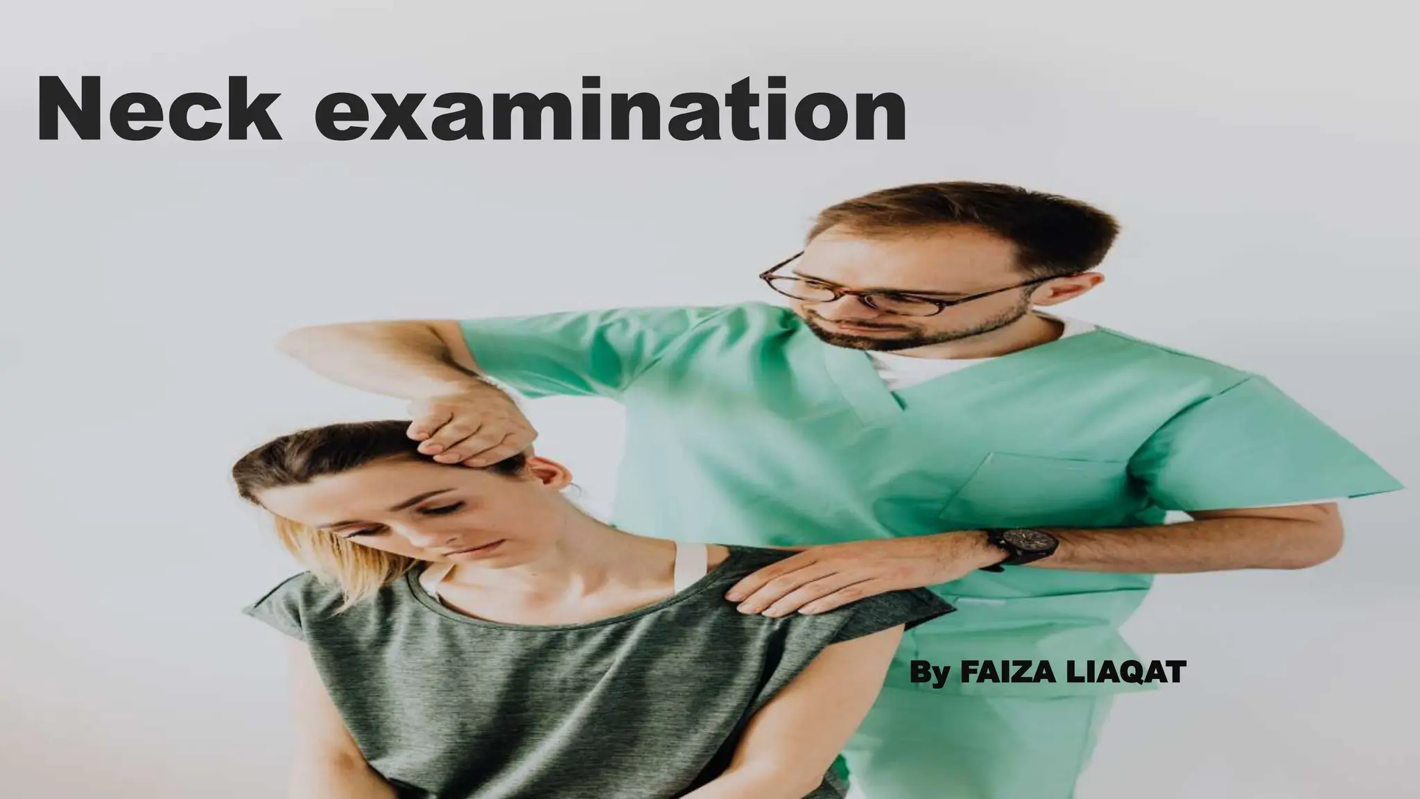 neck exam.pptx cervical lymph node examination | PPTX