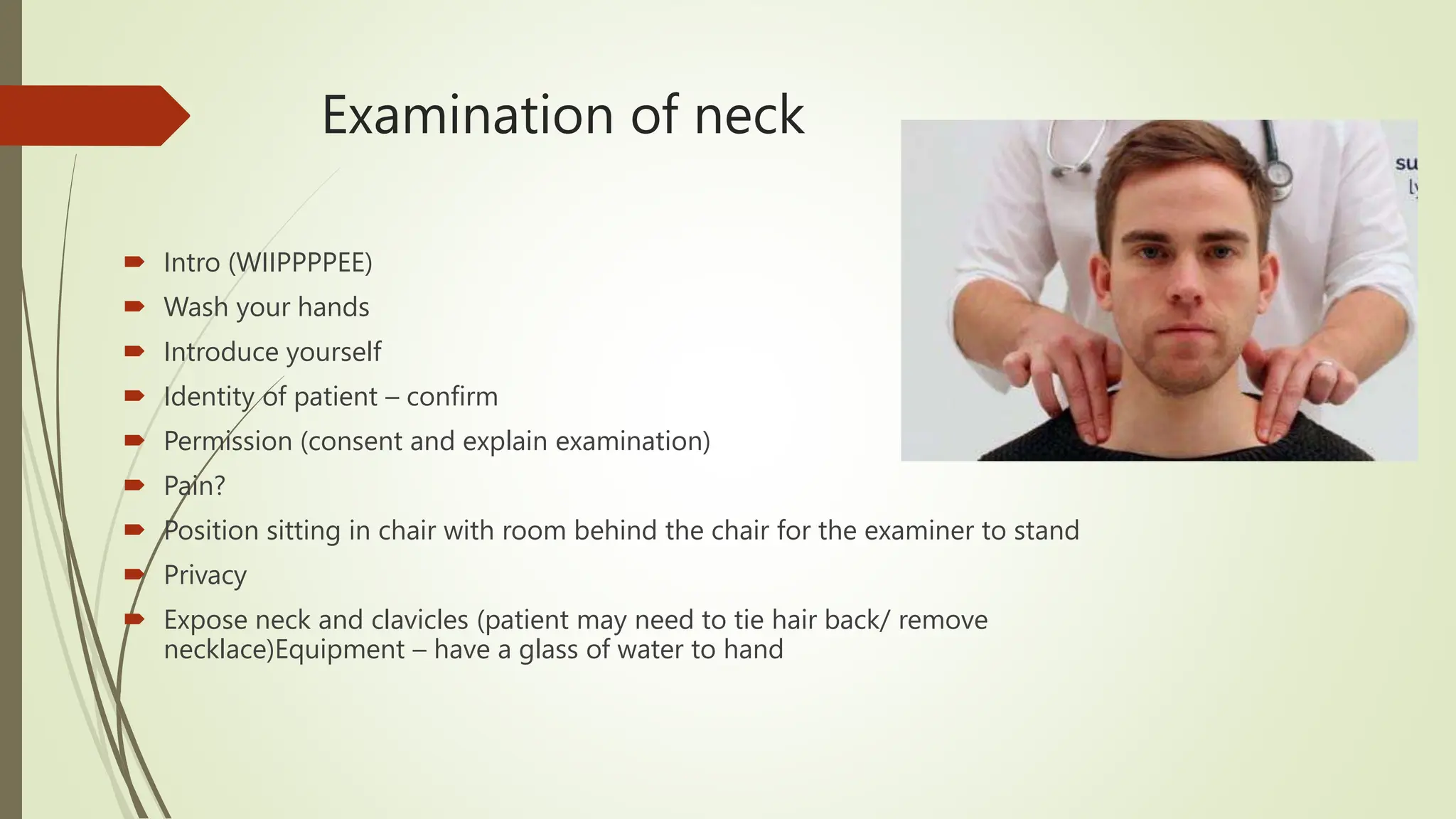 neck exam.pptx cervical lymph node examination | PPTX