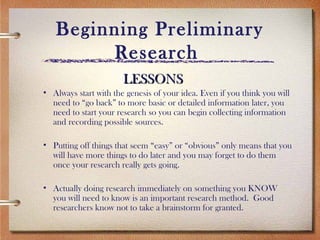 Model Research Presentation | PPT