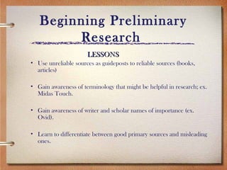 Model Research Presentation | PPT