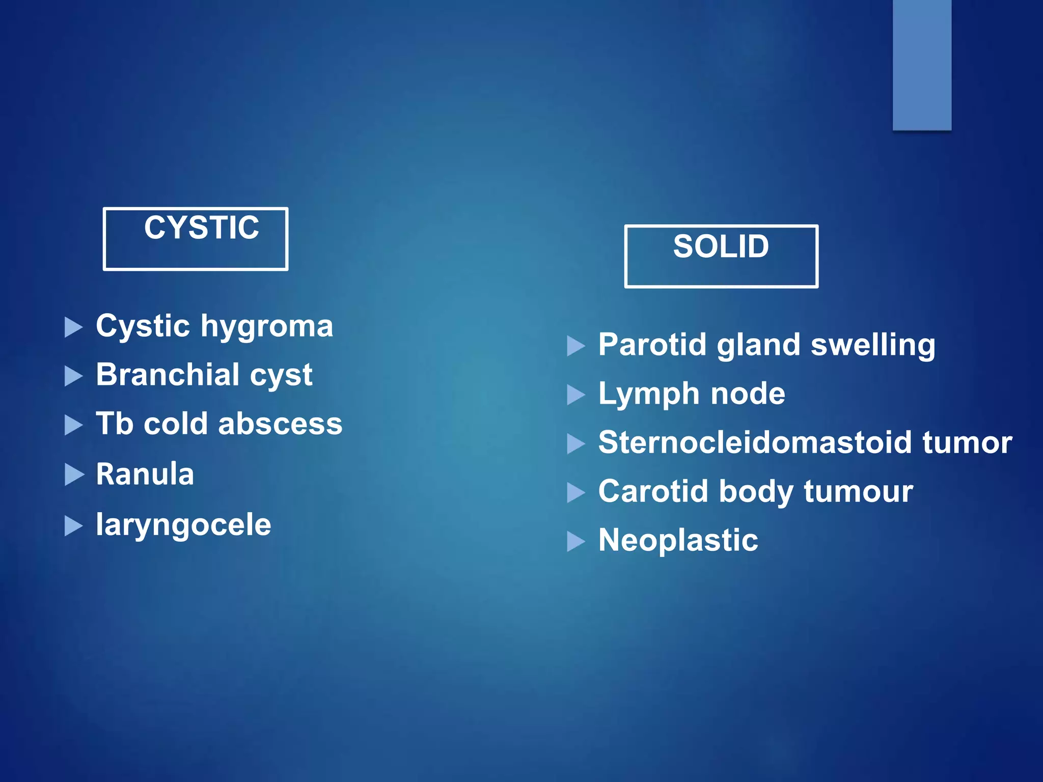 Lateral Neck mass 1.10.18