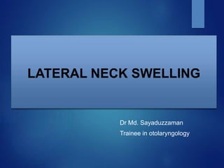 Lateral Neck mass 1.10.18