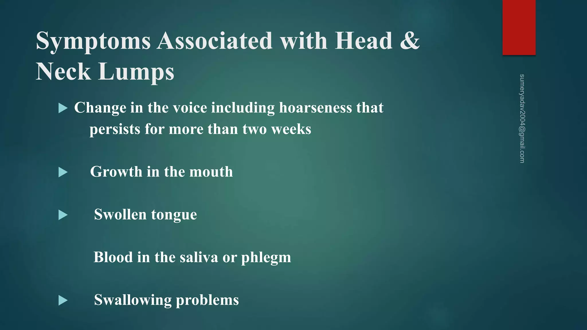 Neck mass differential diagnosis | PPTX