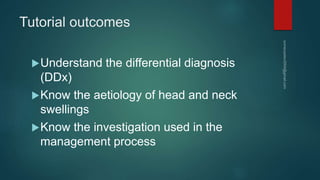 Neck mass differential diagnosis | PPTX