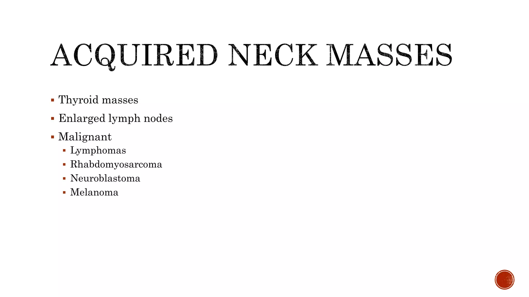 Neck masses | PPTX