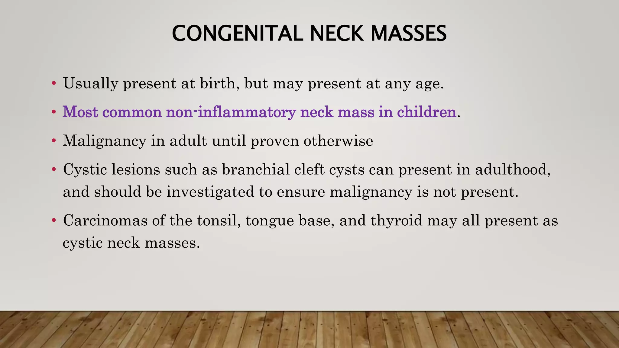 Neck masses | PPTX