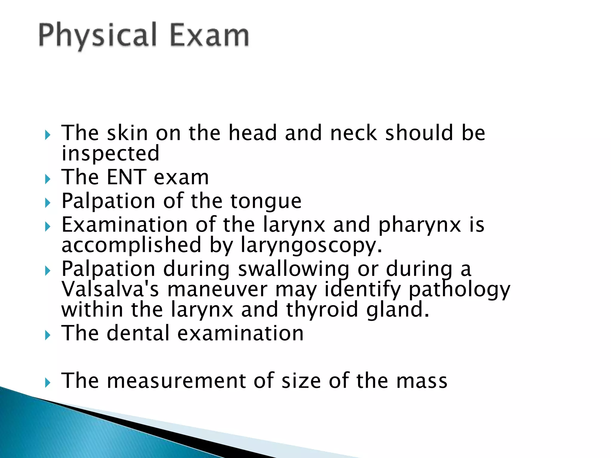 Neck masses in adult | PPTX