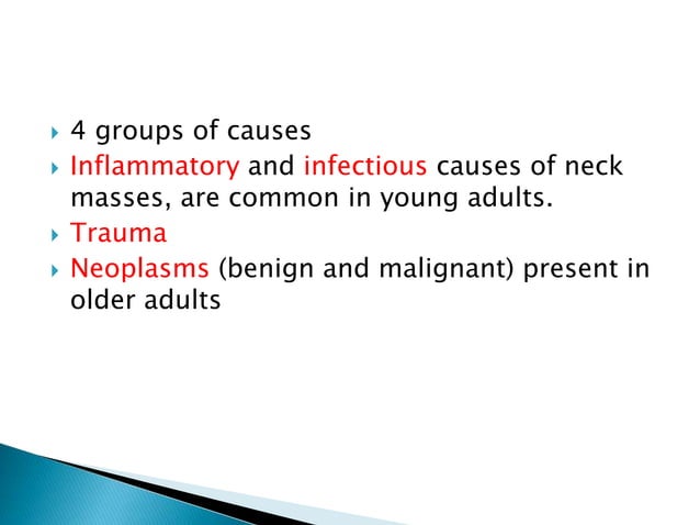 Neck masses in adult | PPT