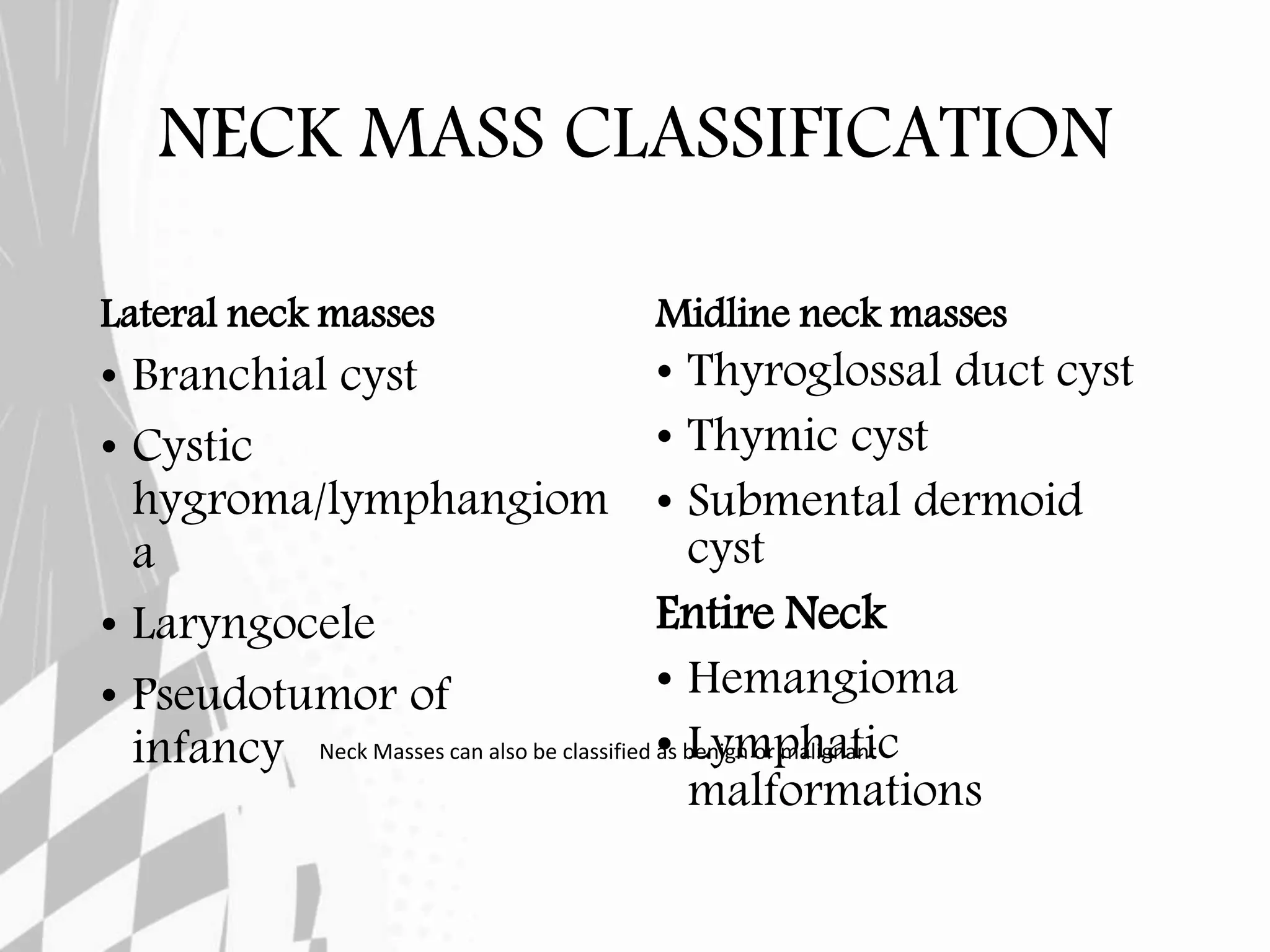 Neck masses in children | PPTX