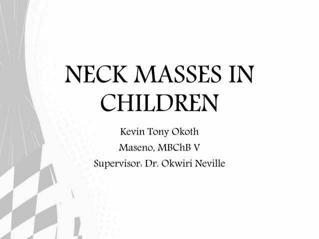 Neck masses in children | PPTX