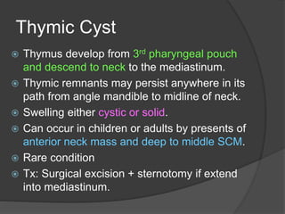 Neck masses in paediatrics | PPTX