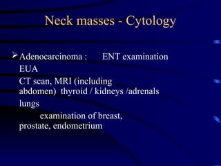 Neck mass patient approach and manegment.ppt