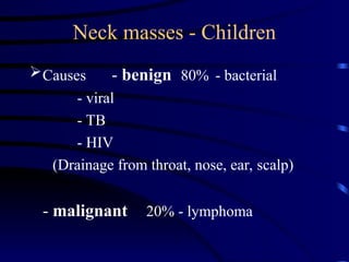Neck mass patient approach and manegment.ppt
