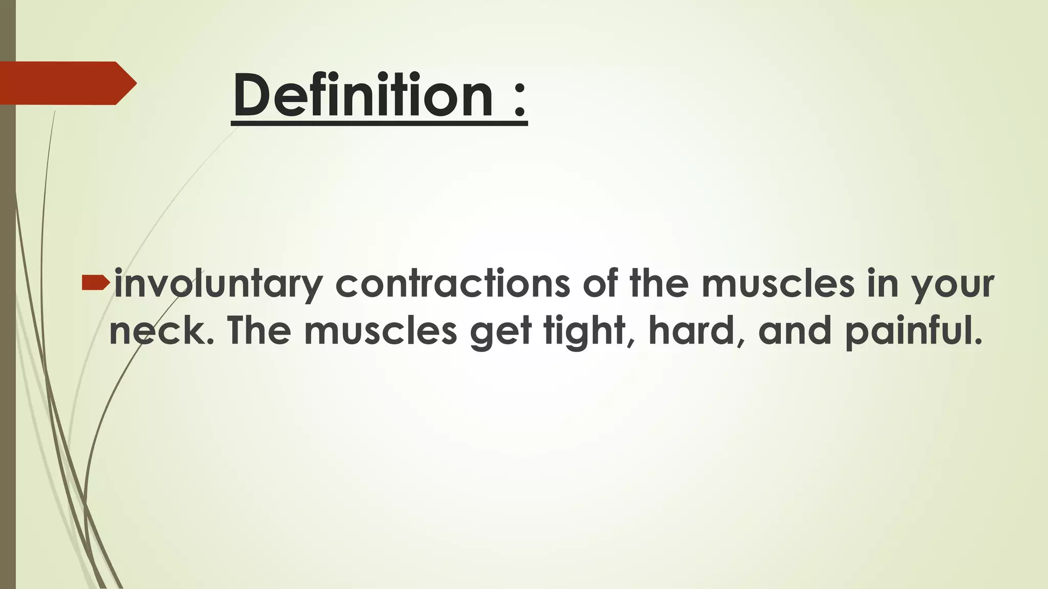 Neck muscle spasm | PDF