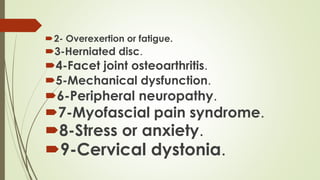 Neck muscle spasm | PDF