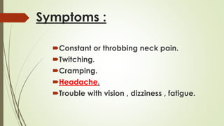 Neck muscle spasm | PDF