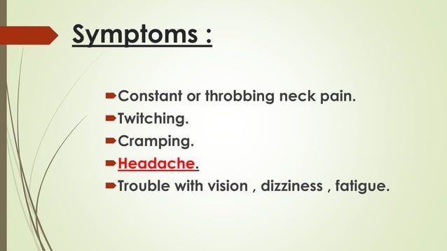 Neck muscle spasm | PDF