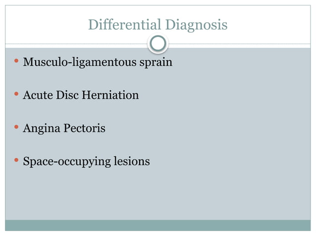 Differential diagnosis for neck pain DD.pptx