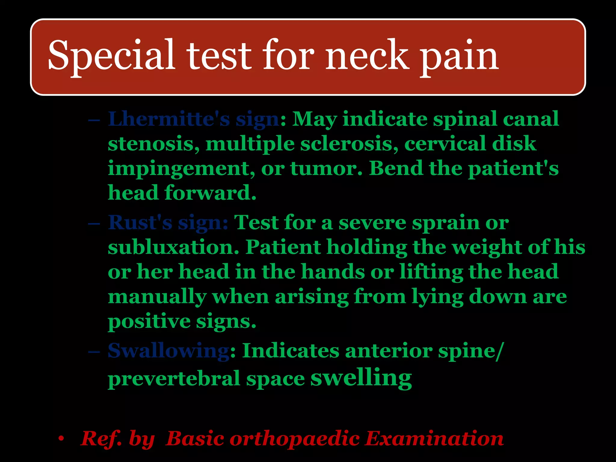 Neck pain & management ..akond | PPTX