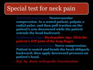 Neck pain & management ..akond | PPTX