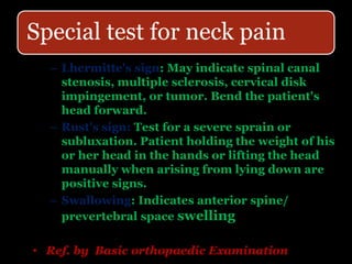 Rust Sign Orthopedic Test