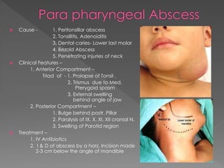 Anatomy of Neck spaces & Infections | PPSX