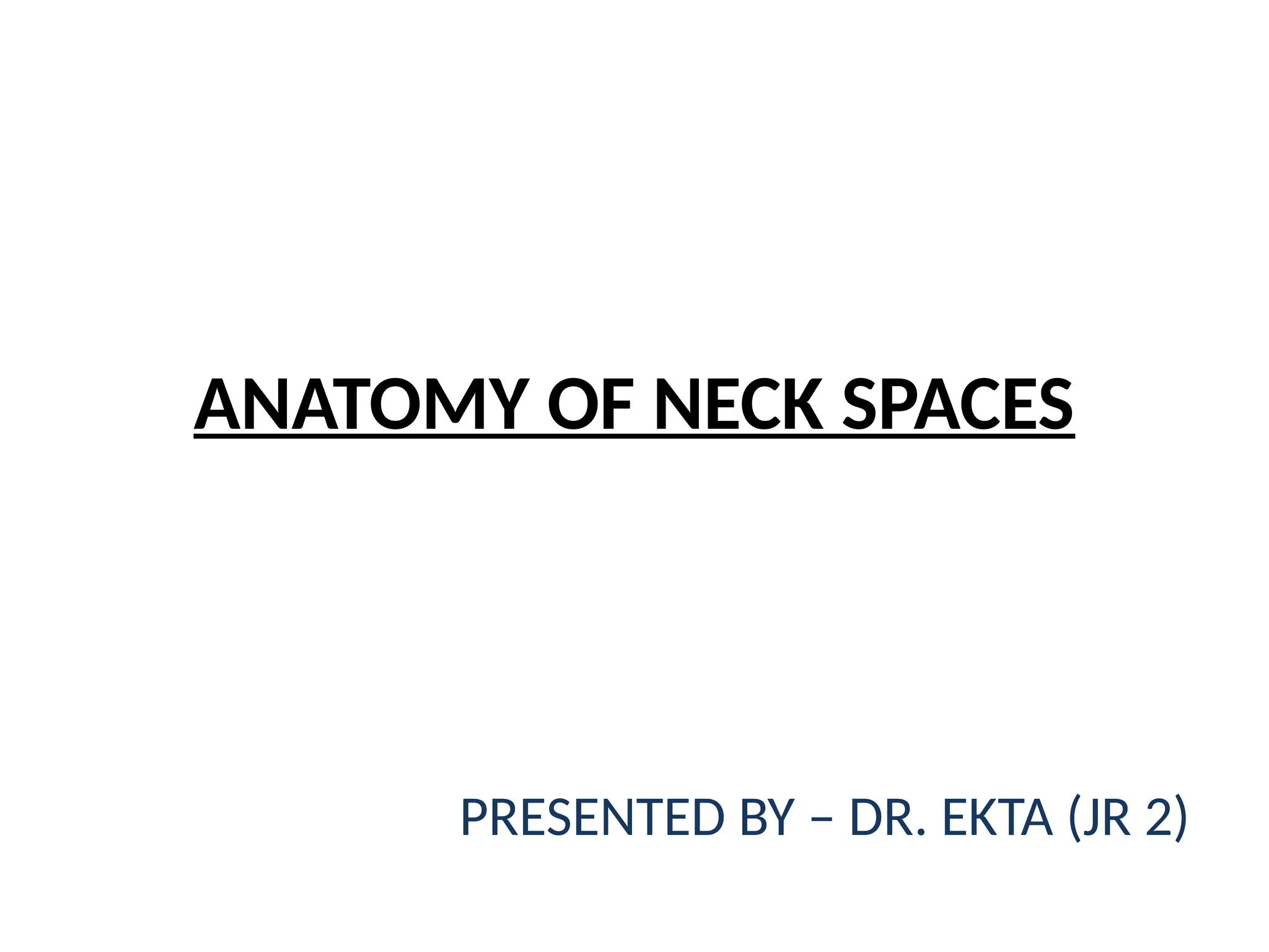 Radiological Anatomy of Neck Spaces with their clinical significance | PPTX