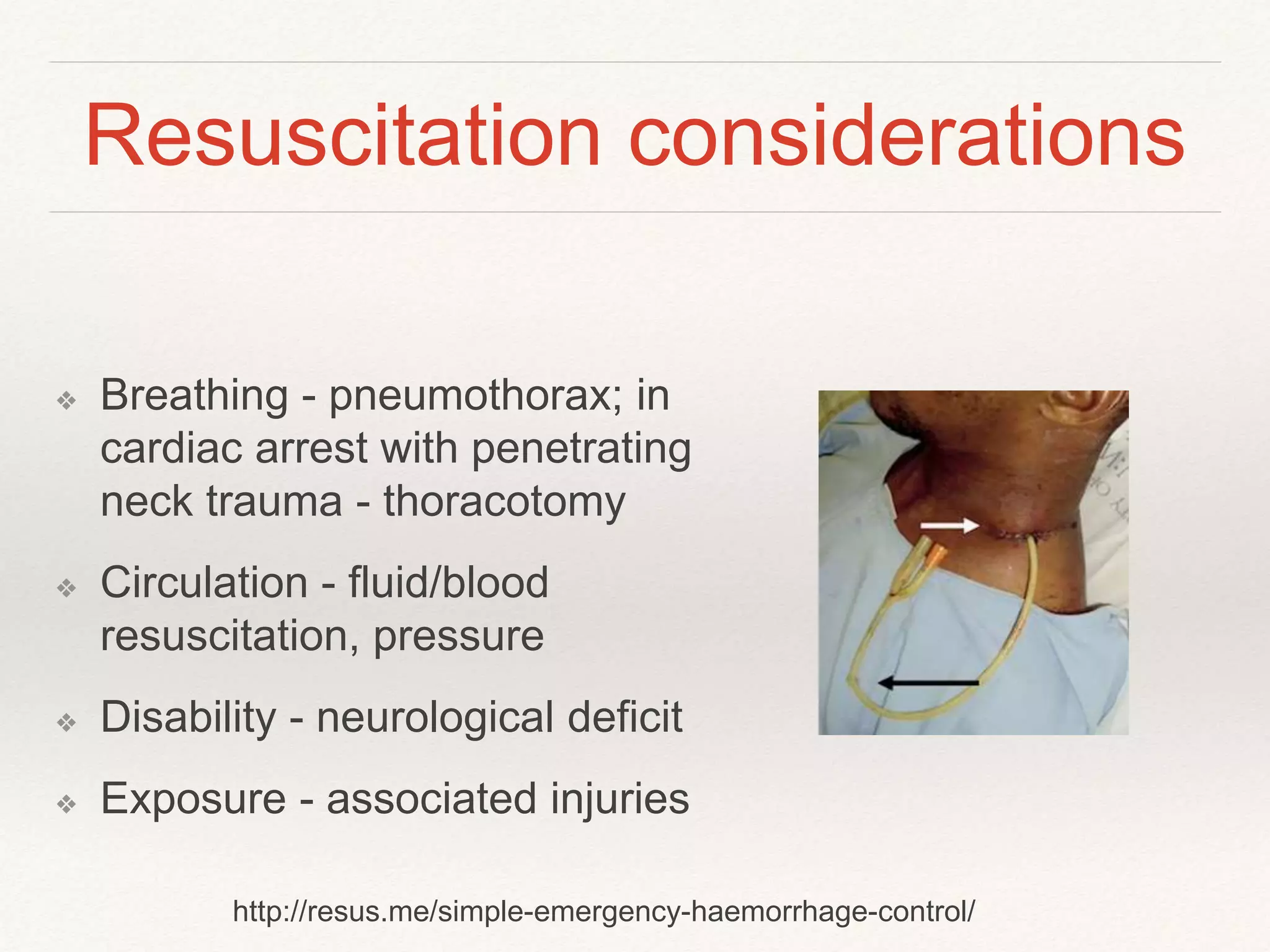 Penetrating neck trauma | PPTX
