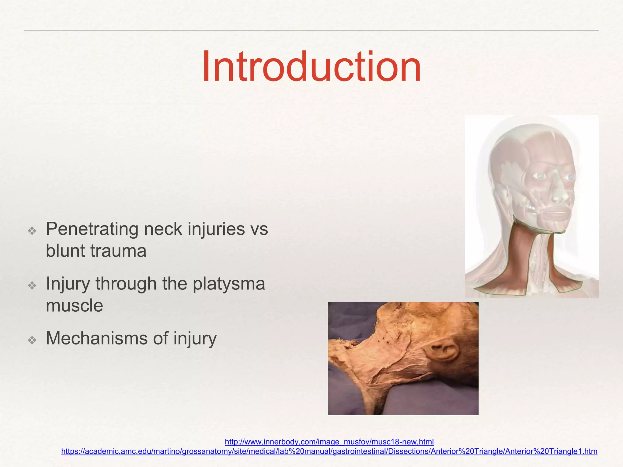 Penetrating neck trauma | PPTX