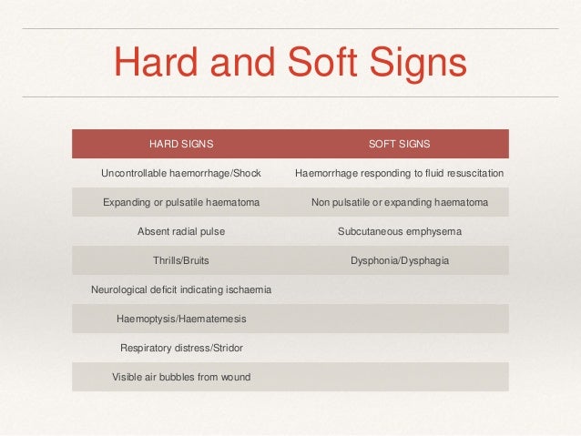 Penetrating neck trauma
