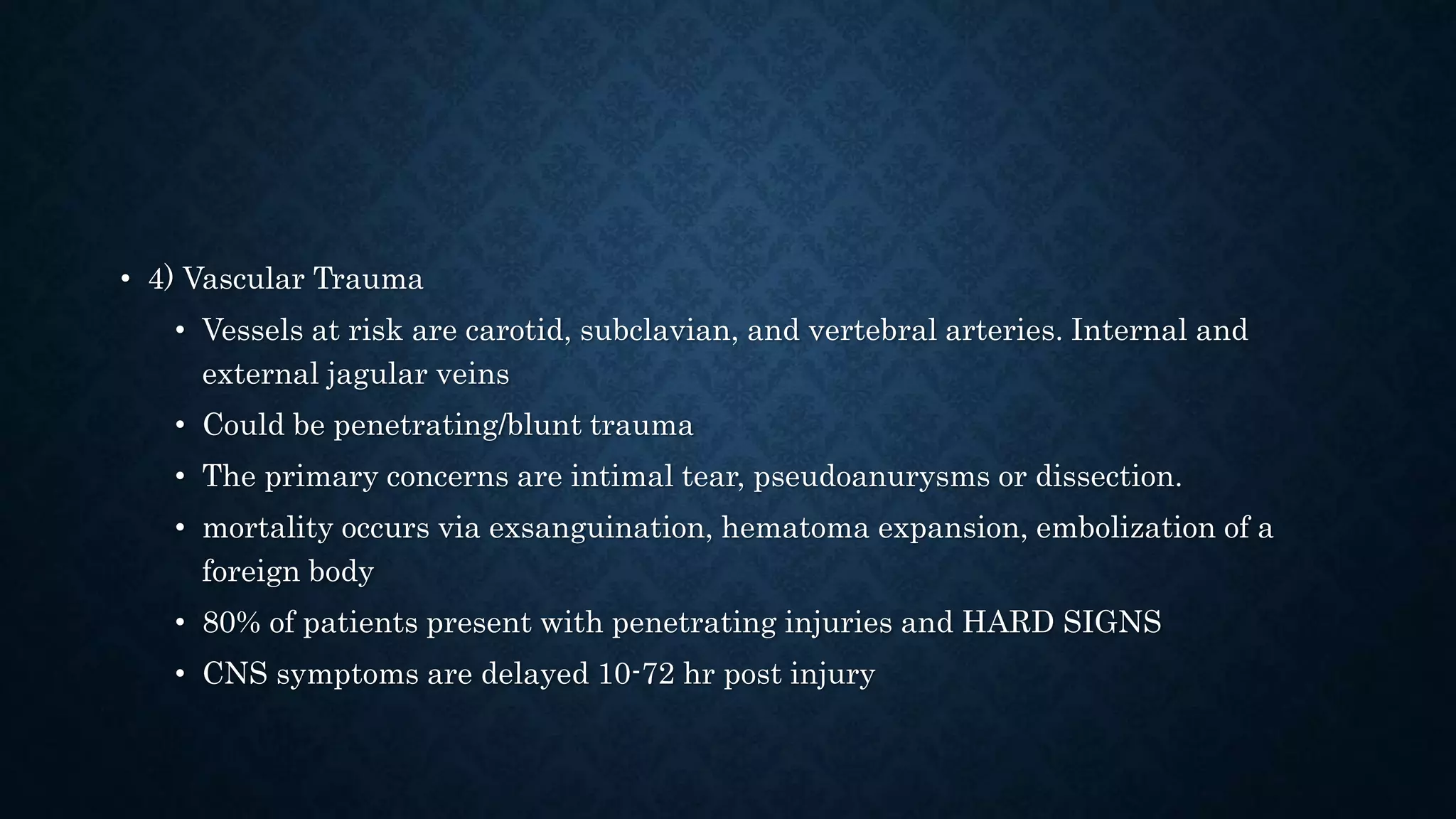 Neck trauma | PPTX